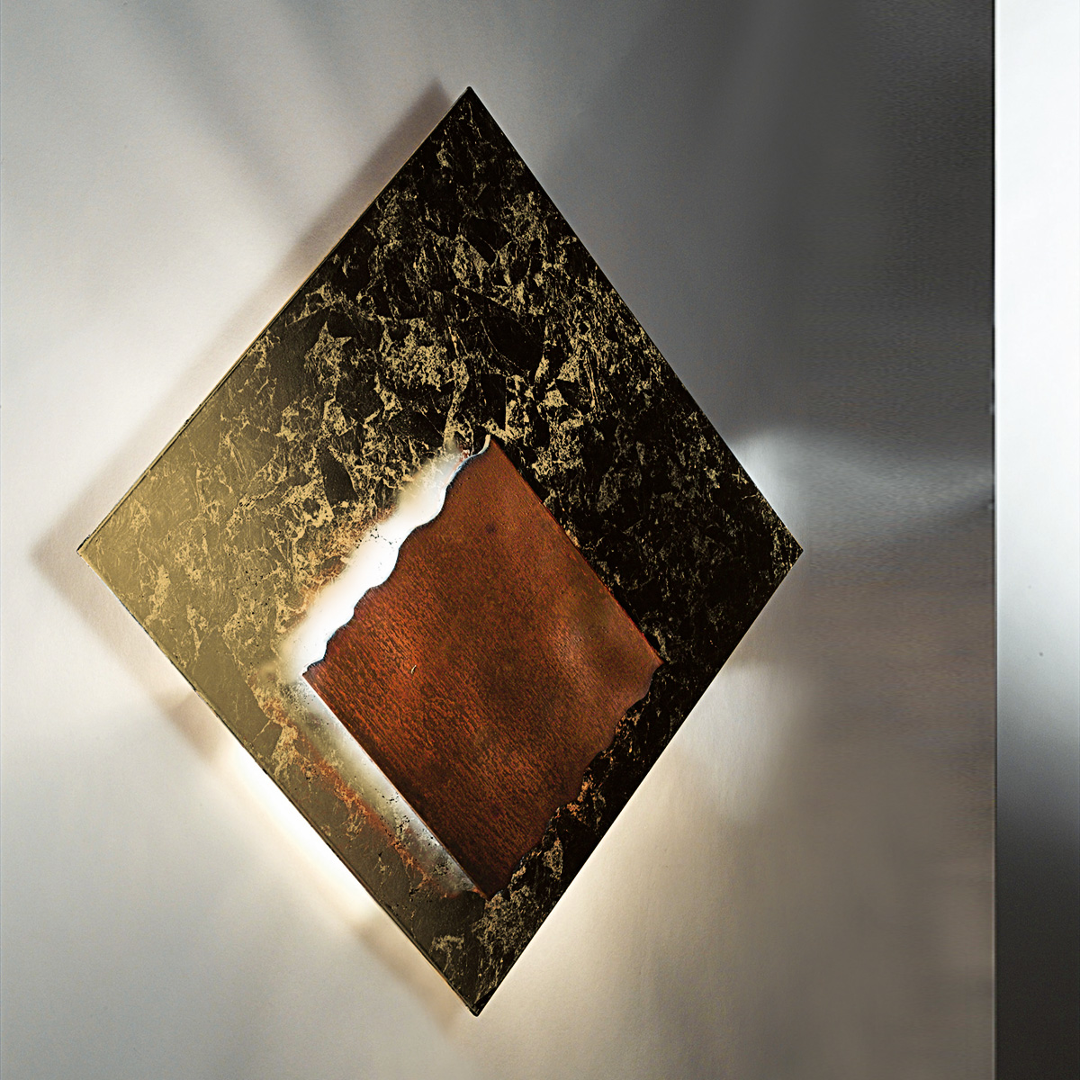 Icone Piastra QG LED Wandleuchte, 70 x 70 cm